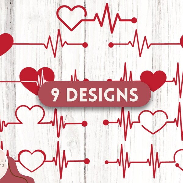Heart Beat Svg - Etsy