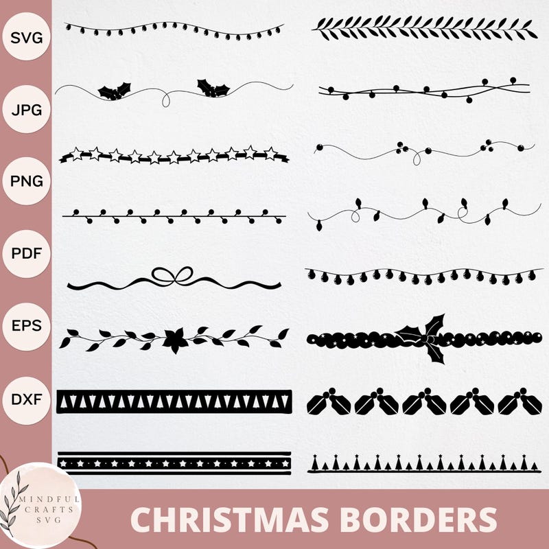 Christmas Frame Svg - Etsy