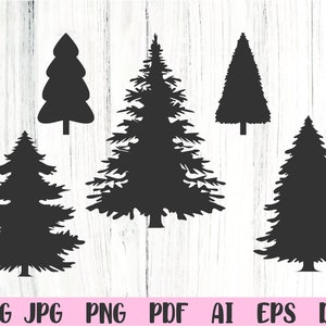 Coniferous Tree Svg Coniferous Svg Tree Svg Svg Files for Cricut ...