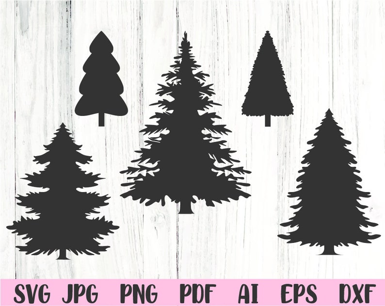 Coniferous Tree Svg Coniferous Svg Tree Svg Svg Files for - Etsy