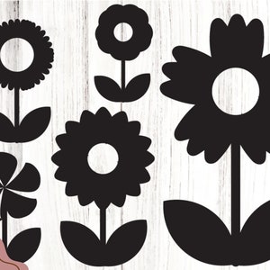 Simple Flowers SVG Botanical Floral Bundle Instant Download SVG Files ...