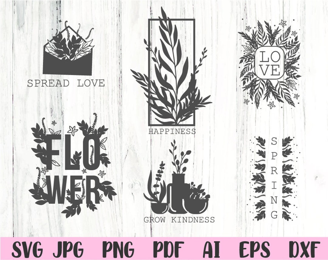 Flower Design Svg Flower Svg Floral Svg Svg Files for Cricut - Etsy ...