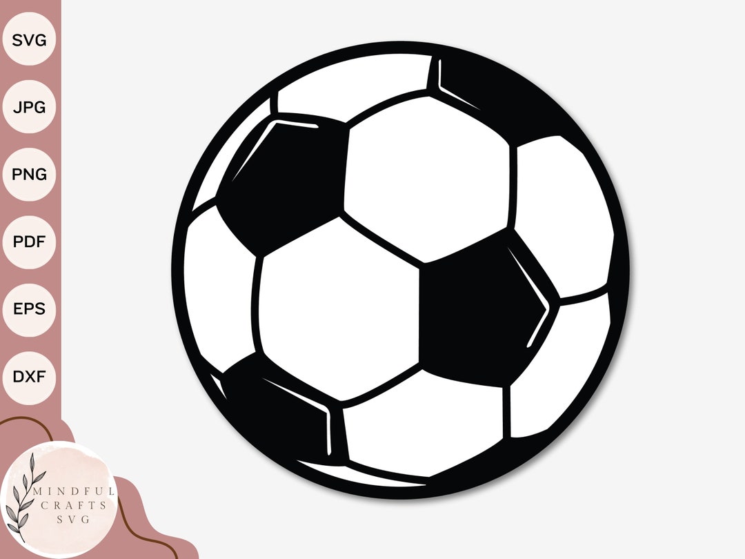 Digital Soccer Ball SVG Instant Download for DIY Crafts Vector Files ...