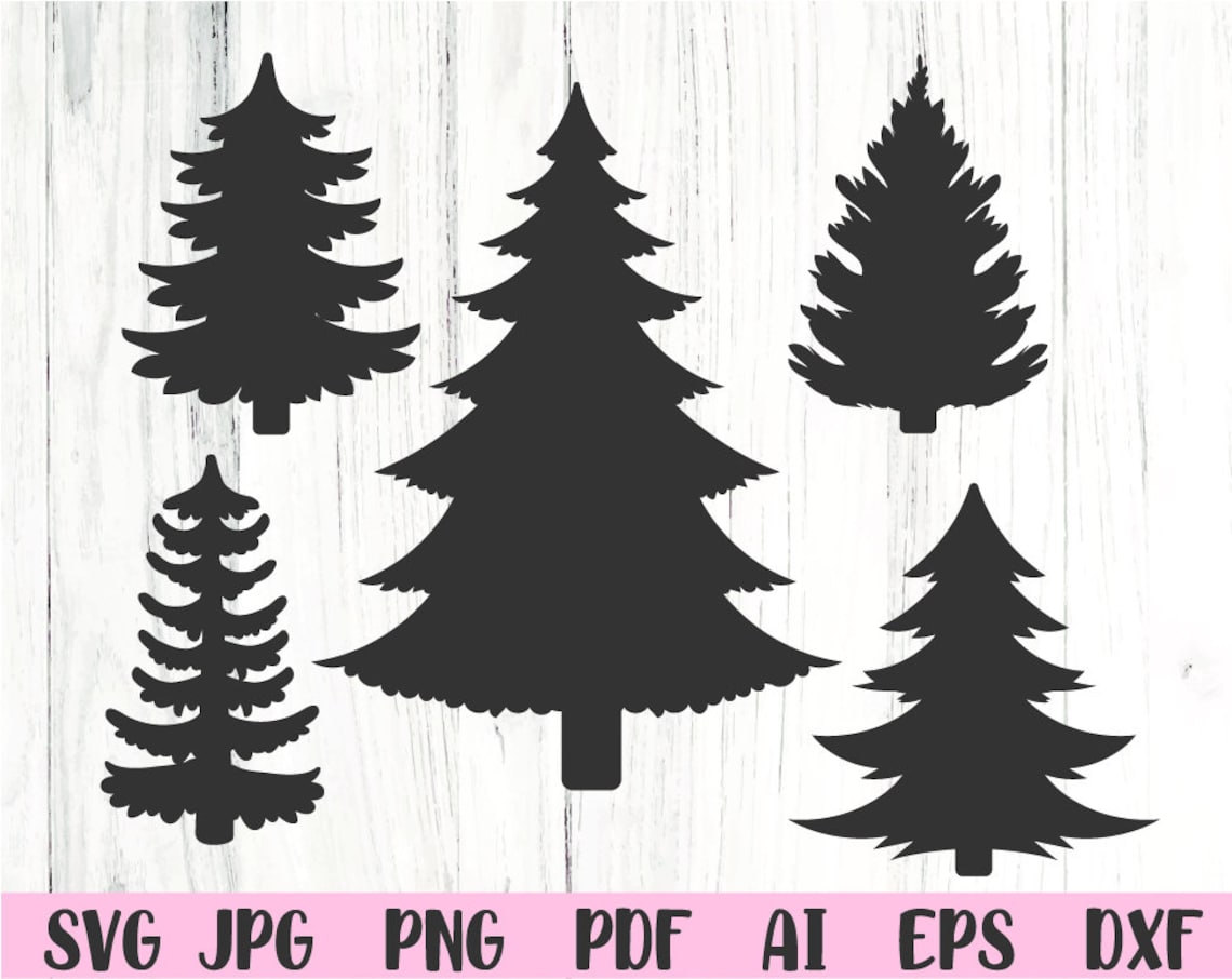 Coniferous Tree Svg Coniferous Svg Tree Svg Svg Files for - Etsy