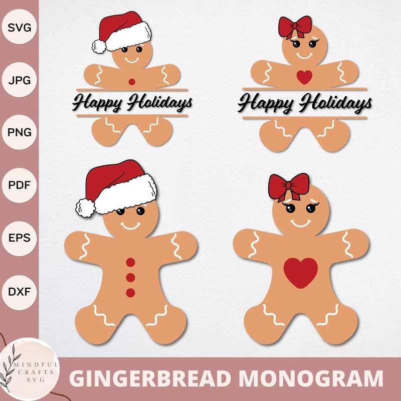 Gingerbread Man Svg - Etsy