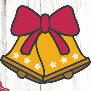 Jingle Bells Bundle SVG Christmas Bell Cut Files Holiday Sleigh Bells ...