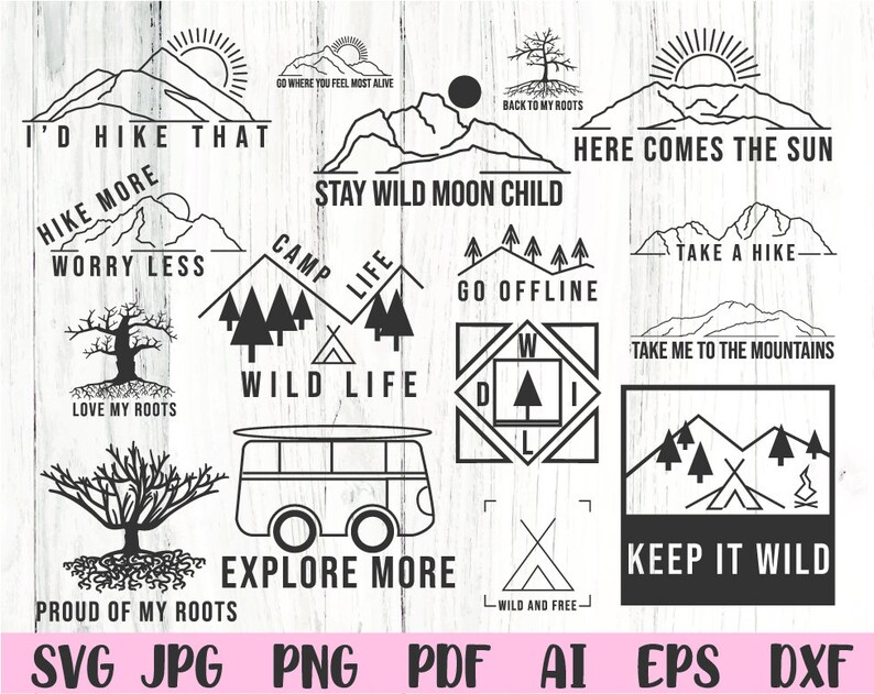 Wild and Free Svg Stay Wild Svg Go Offline Svg Svg Files for - Etsy