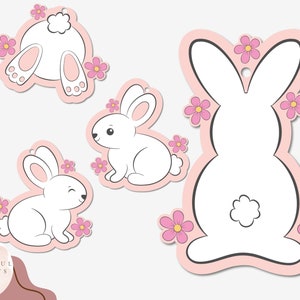 Easter Bunny Svg, Rabbit DXF, Bunny Shape Svg, Outline Bunny Silhouette ...