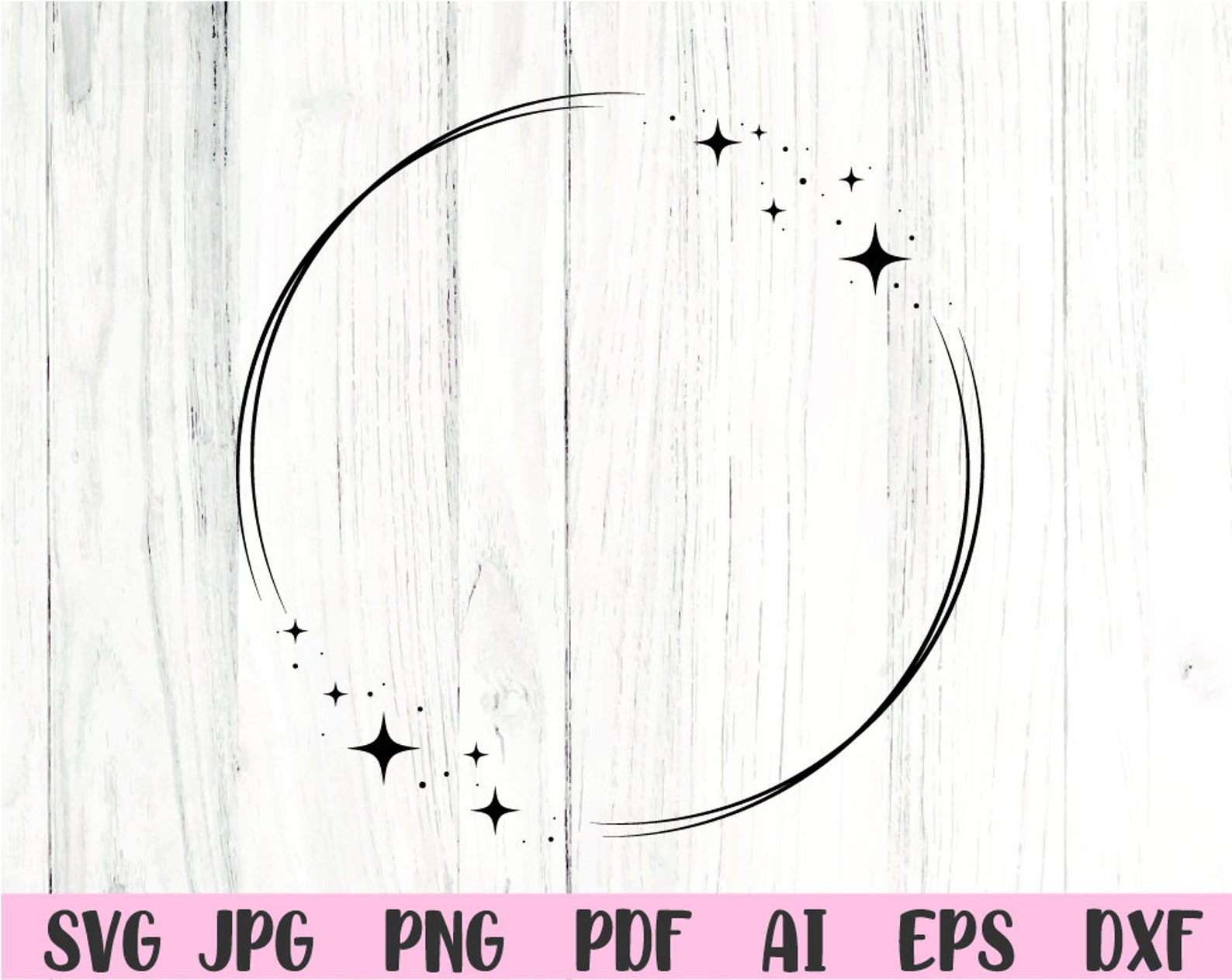 Star Circle Frame Svg Frame Svg Star Svg Svg Files for Cricut - Etsy
