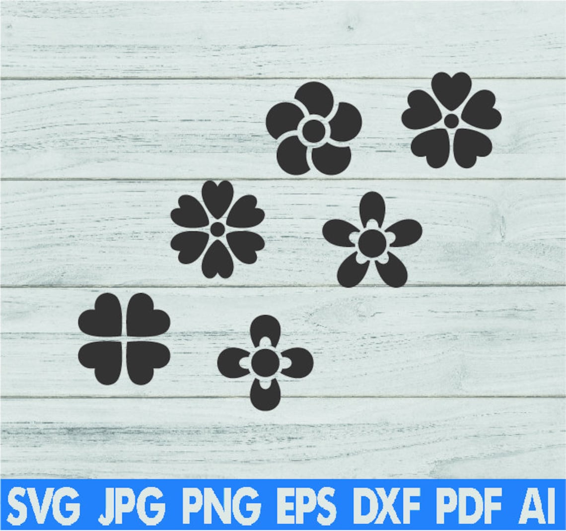Flowers Svg Flower Svg Floral Svg Botanical Svg Svg Files for - Etsy