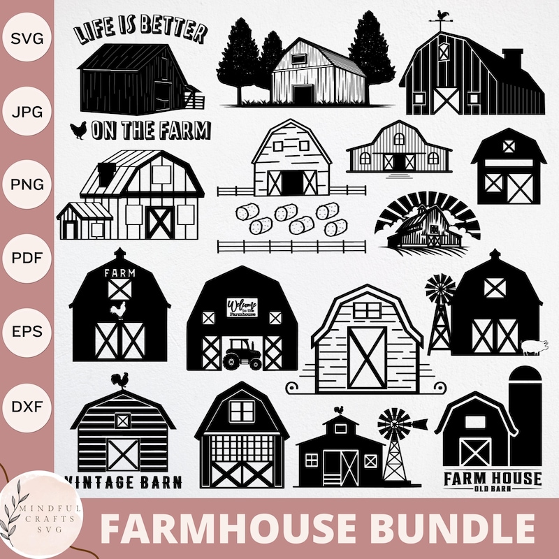 Barn Silhouette - Etsy