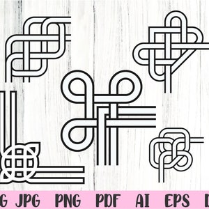 Celtic Corners Svg Celtic Svg Abstract Symbol Svg Svg Files for Cricut Instant Download Mystical ...