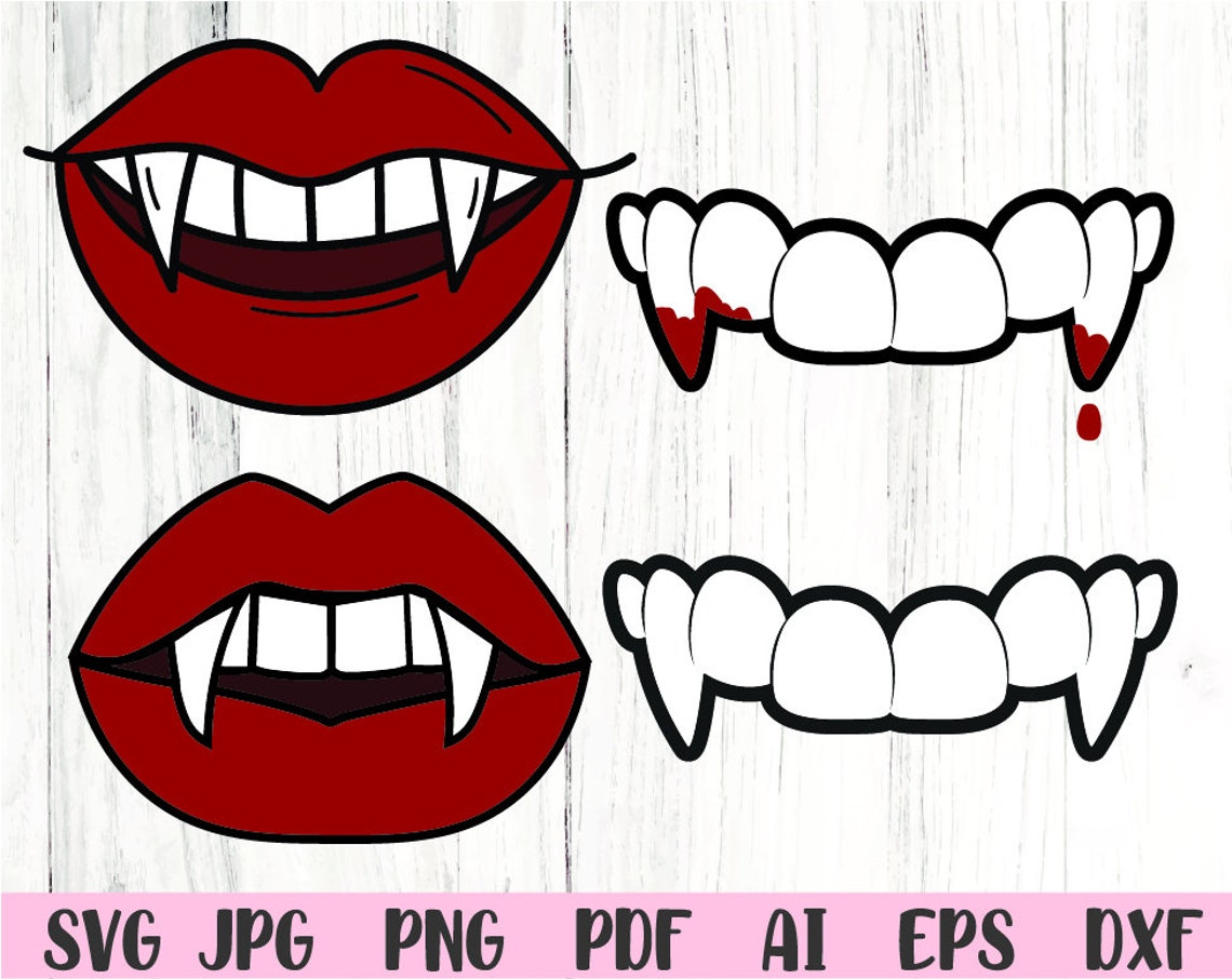 Vampire Mouth Svg Vampire Teeth Svg Halloween Svg Svg Files - Etsy