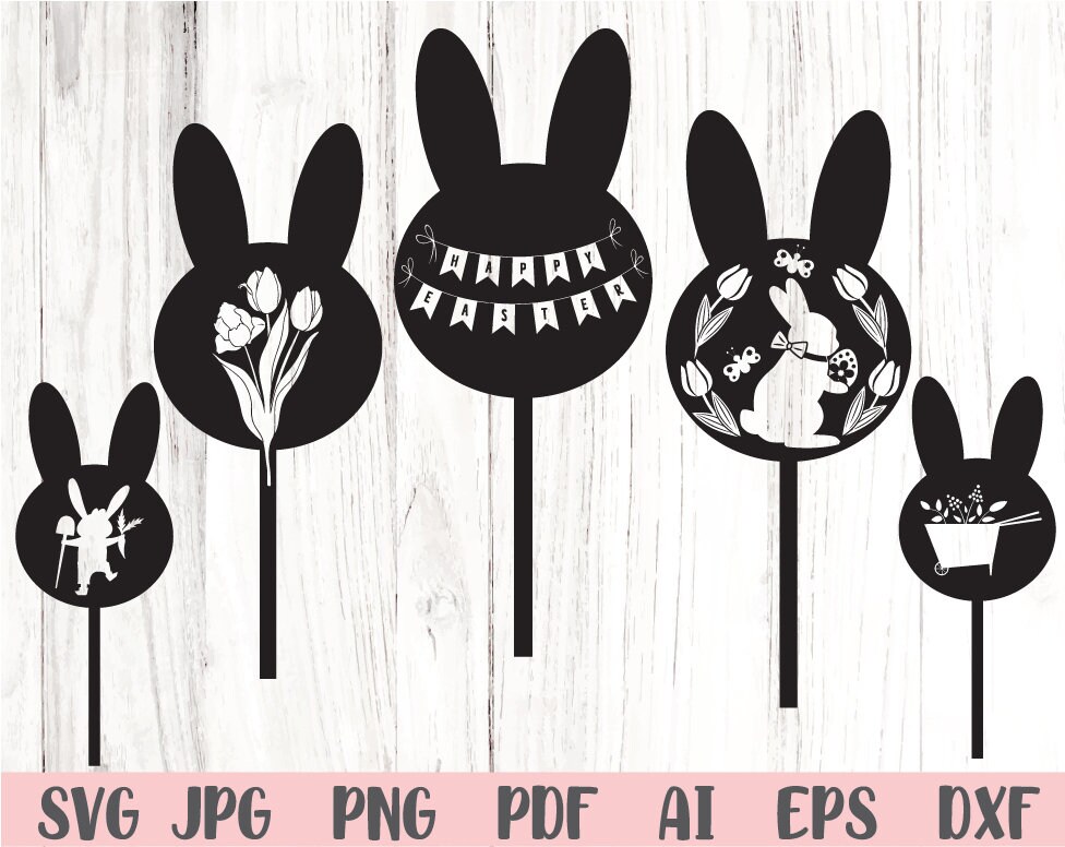 Easter Topper Svg Easter Cake Topper Svg Svg Files for Cricut - Etsy Canada