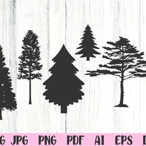 Coniferous Tree Svg Coniferous Svg Tree Svg Svg Files for Cricut ...