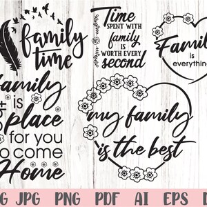 Home and Family Svg Home Svg Family Svg Instant Download Svg Files for ...