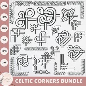 Celtic Corners Svg Celtic Svg Abstract Symbol Svg Svg Files for Cricut ...