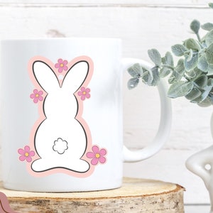 Easter Bunny Svg, Rabbit DXF, Bunny Shape Svg, Outline Bunny Silhouette ...