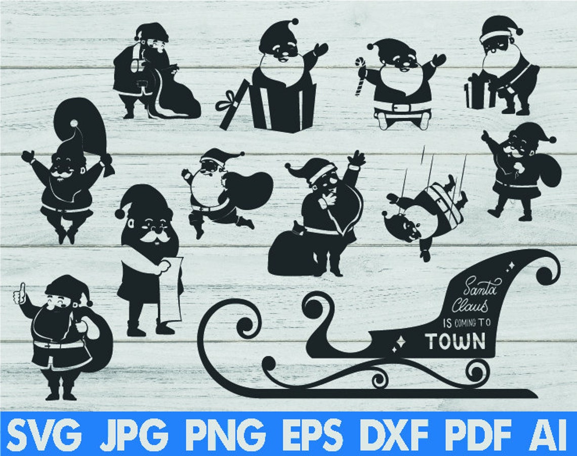 Santa Svg Christmas Svg Santa Claus Svg Svg Files for Cricut - Etsy
