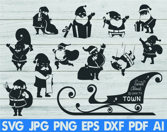 Santa Svg Christmas Svg Santa Claus Svg Svg Files for Cricut | Etsy