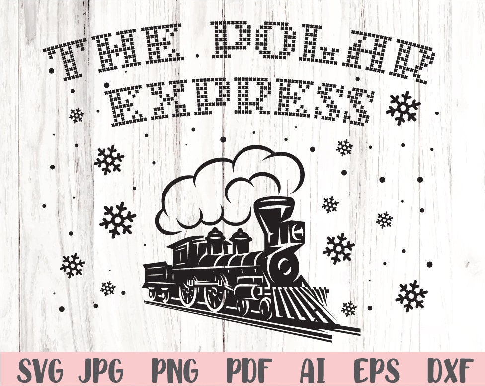 Polar Express Clip Art Black And White