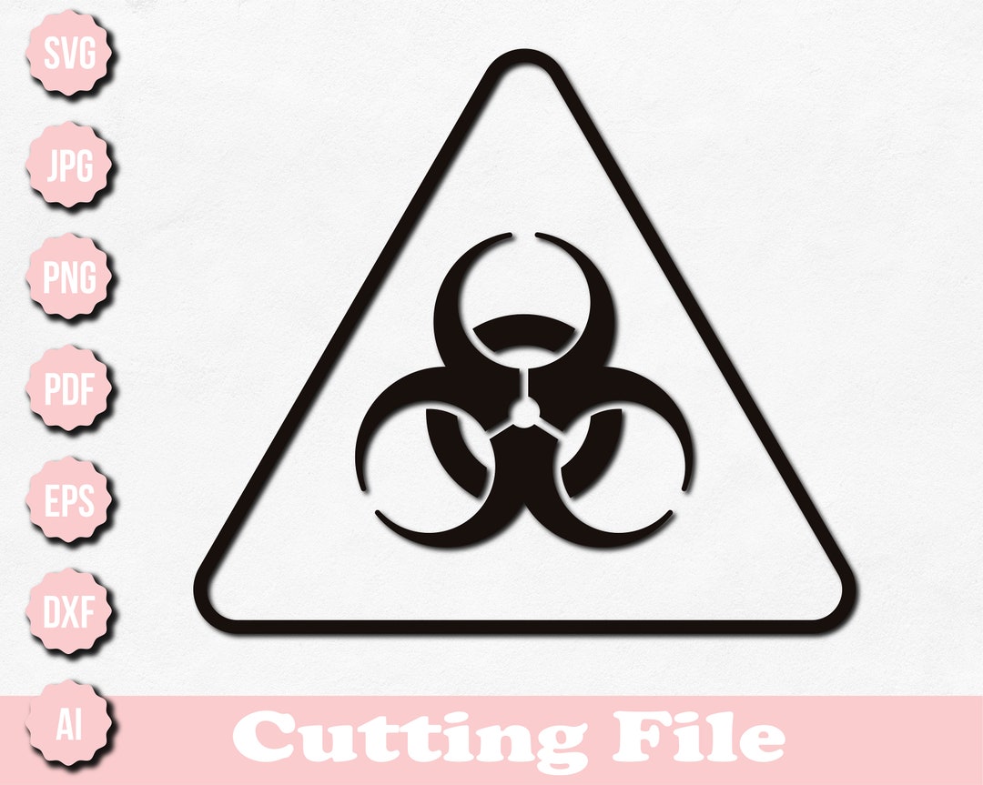 Biohazard Svg Biohazard Warning Sign Svg Instant Download Svg Files for ...