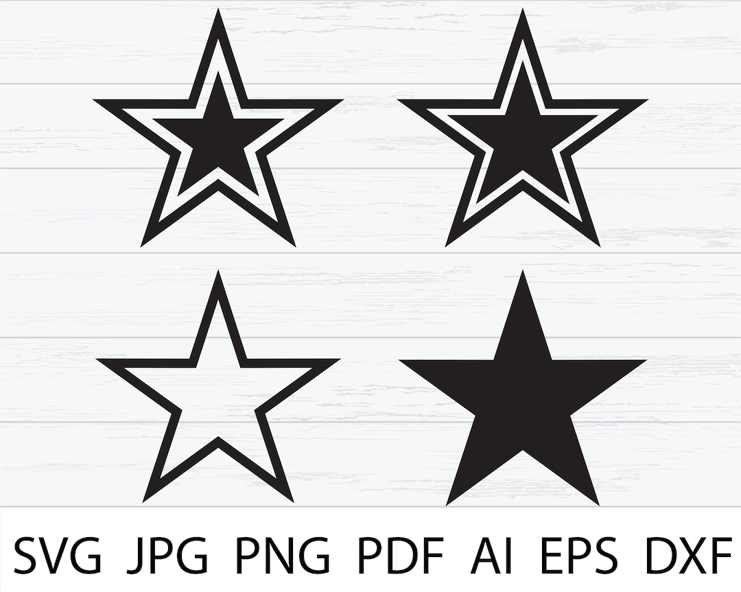Cowboy Star Svg Star Svg Instant Download Svg Files For Cricut - Etsy ...