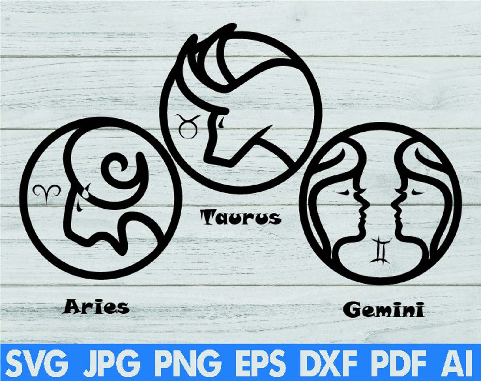 Zodiac Svg Horoscope Svg Astrology Svg Svg Files for Cricut - Etsy