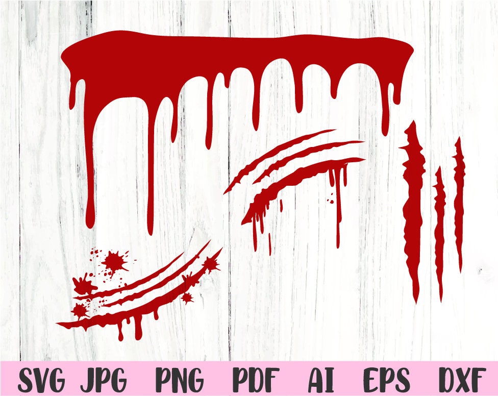 Bloody Hand Svg Halloween Svg Bloody Handprints Svg Svg Files - Etsy