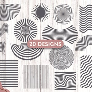 Boho Retro Shapes Svg Boho Svg Retro Svg Shapes Svg Svg Files for ...