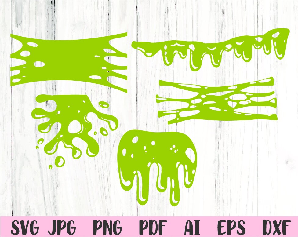 Slime Svg Goo Drippy Bundle Svg Files for Cricut Instant - Etsy Singapore