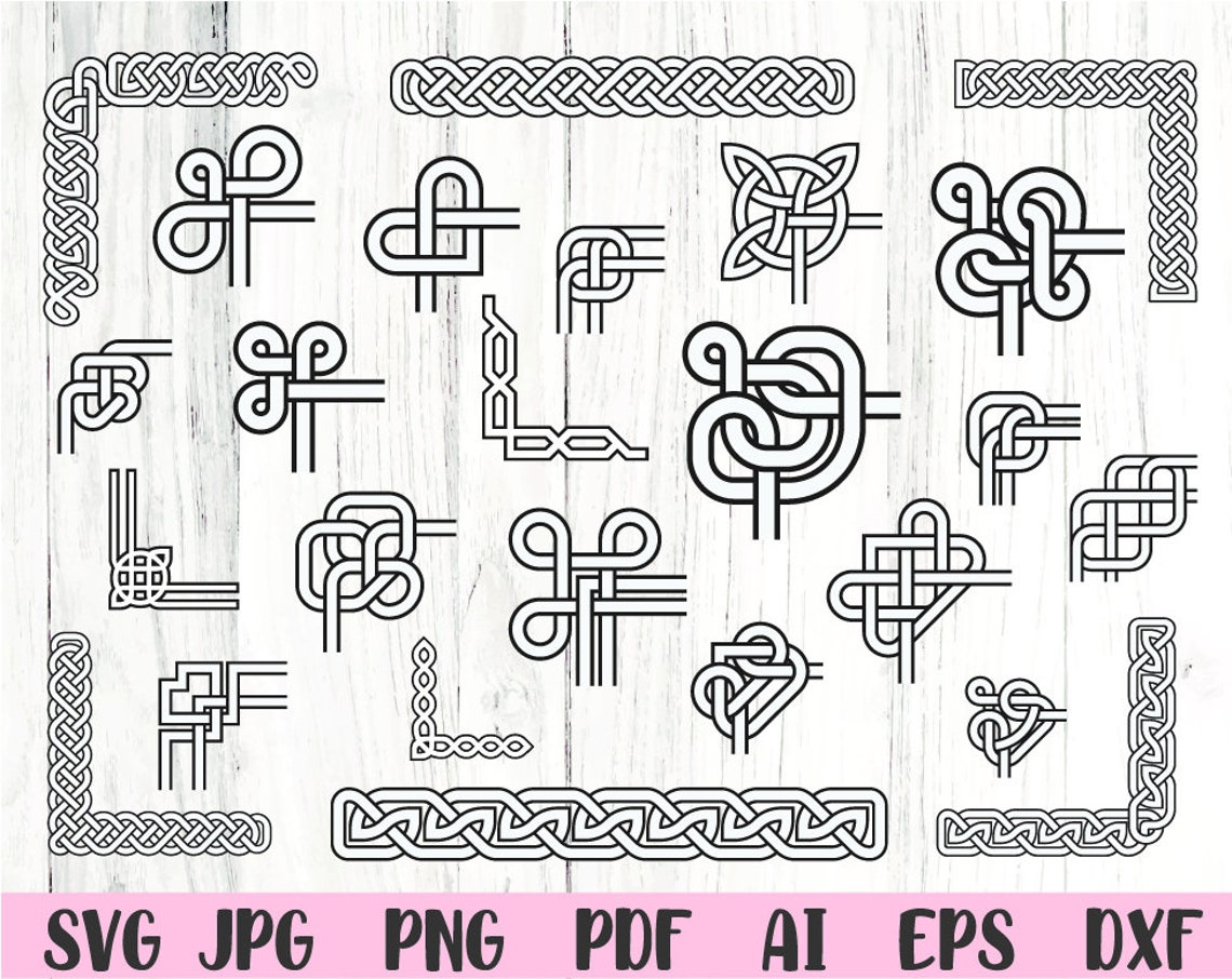 Celtic Corners Svg Celtic Svg Abstract Symbol Svg Svg Files - Etsy