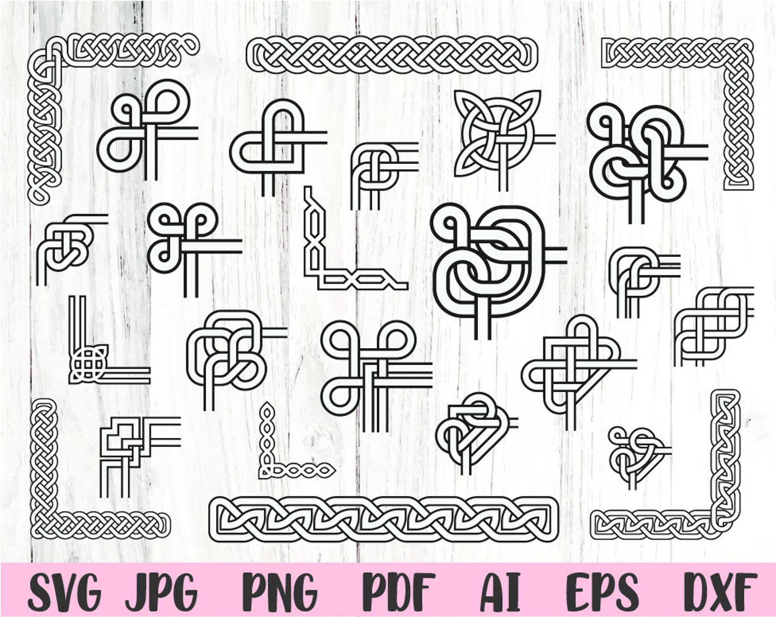Celtic Corners Svg Celtic Svg Abstract Symbol Svg Svg Files - Etsy
