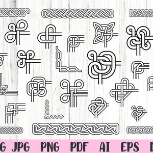Celtic Corners Svg Celtic Svg Abstract Symbol Svg Svg Files for Cricut ...