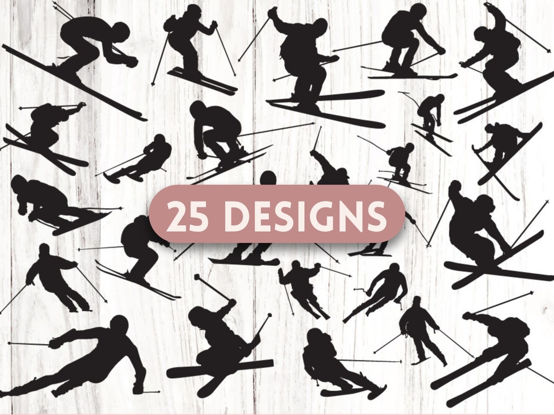 Ski Silhouette Svg Skiing Svg Ski Svg Instant Download Svg Files for ...
