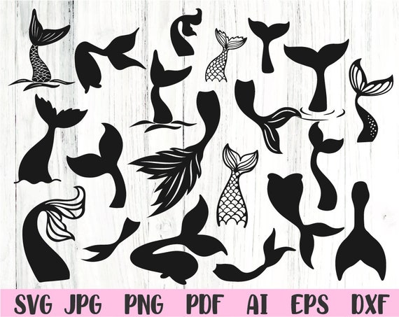 Mermaid Tail Svg Mermaid Svg Mermaid Silhouette Svg Svg Files | Etsy