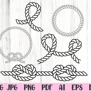 Rope Svg Nautical Rope Svg Nautical Knot Svg Svg Files for Cricut ...