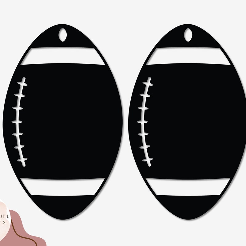 Football Earring Template - Etsy