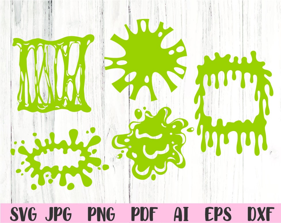 Slime Svg Goo Drippy Bundle Archivos Svg para Cricut Descarga - Etsy México