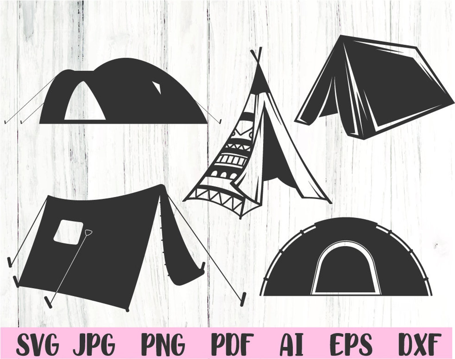 Camping Tent Svg Tent Svg Camping Svg Svg Files for Cricut - Etsy