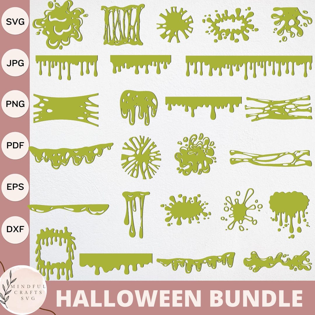 Slime Bundle Svg Goo Drippy Bundle Svg Files for Cricut Instant ...