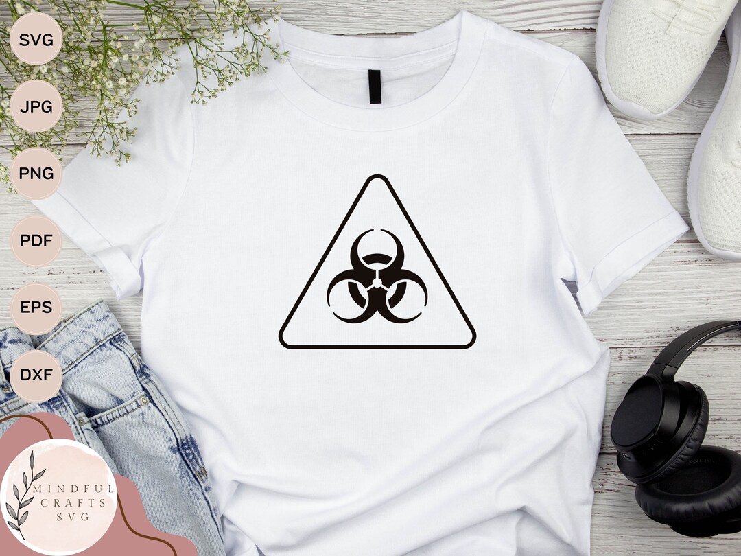 Biohazard SVG Files Warning Symbol Cut Files Vector Clip Art Hazardous ...
