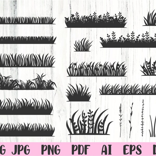 Grass Svg - Etsy