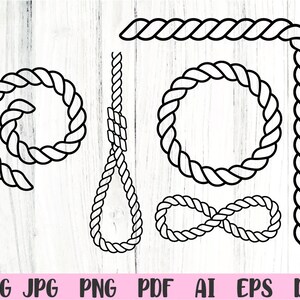 Rope Svg Nautical Rope Svg Nautical Knot Svg Svg Files for Cricut ...