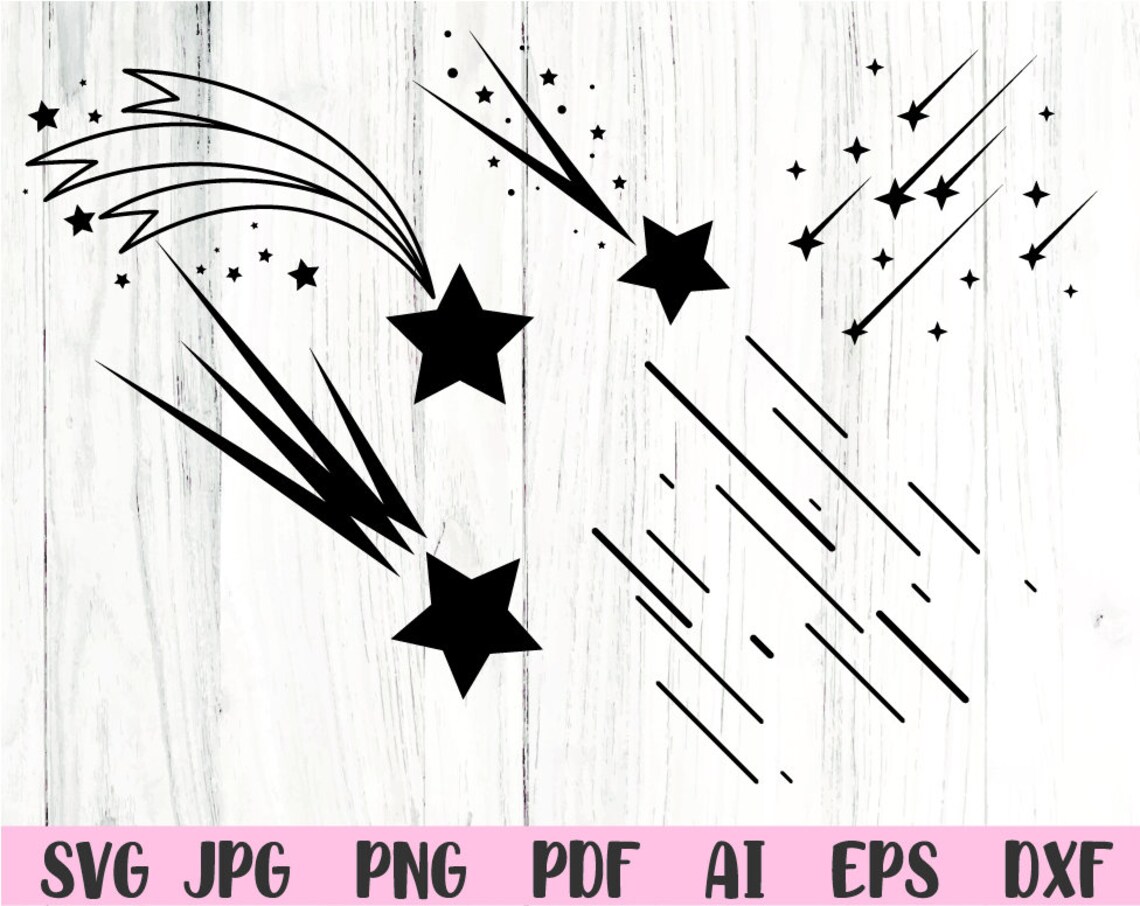 Shooting Stars Svg Stars Svg Sparkle Svg Svg Files for Cricut - Etsy Canada
