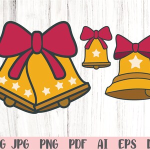 Christmas Bells Svg Jingle Bells Svg Christmas Svg Instant - Etsy