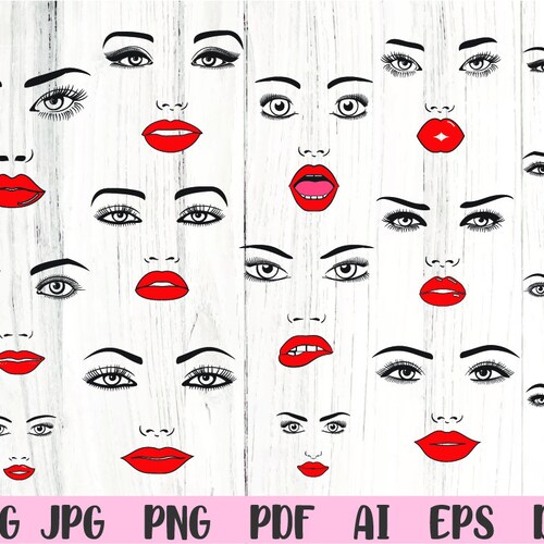 Woman Head Svg Instant Digital Download Cut File for - Etsy