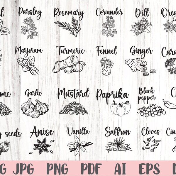 Spice Labels - Etsy