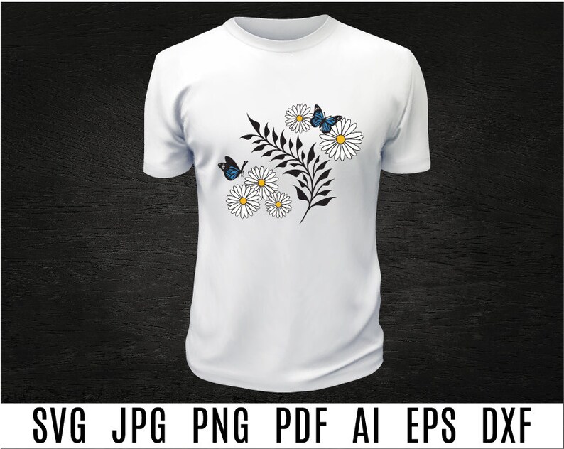Daisy Butterfly Design Svg Daisy Svg Svg Files for Cricut - Etsy