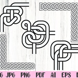 Celtic Corners Svg Celtic Svg Abstract Symbol Svg Svg Files for Cricut ...